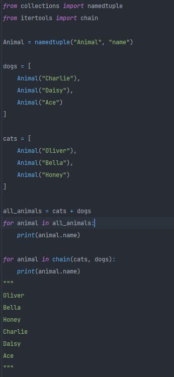 Tomáš Svojanovský On Linkedin ⚡ Chaining Multiple Iterables With Chain
