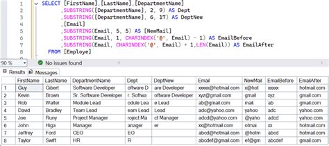 SQL SUBSTRING Function