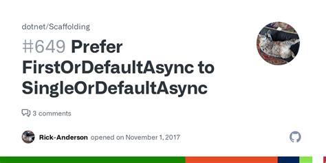 Prefer Firstordefaultasync To Singleordefaultasync · Issue 649