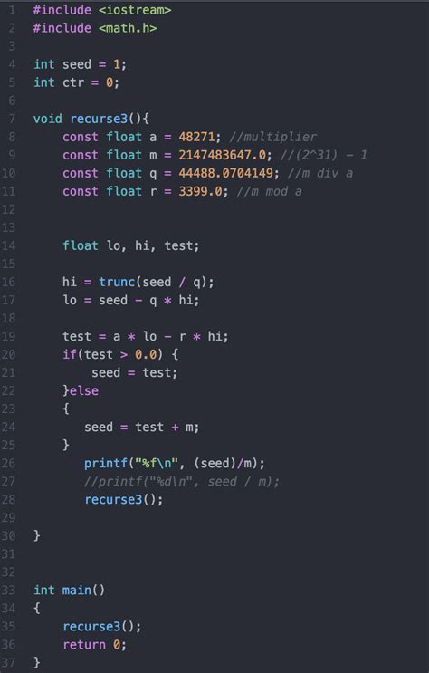 This Is My Code For A Random Number Generator And I Chegg