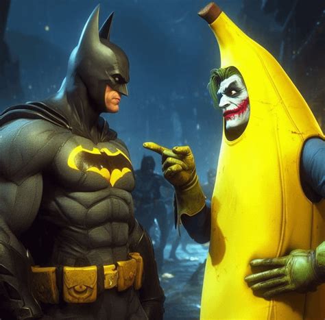 Why Is Man Talking With Banana Jonkler Is He Stupid R Batmanarkham