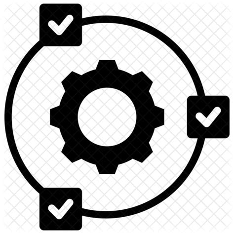 Business Process Icon Download In Glyph Style
