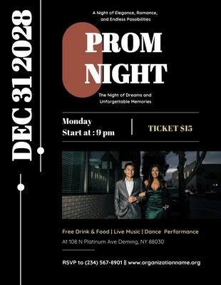 Free Prom Poster Templates Venngage