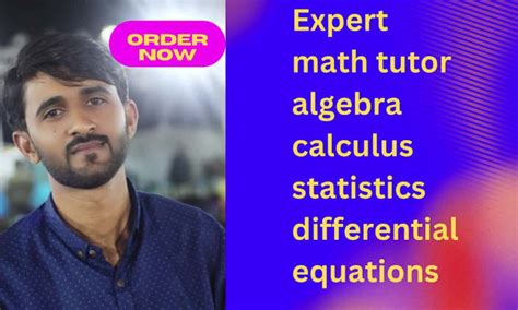 Math Tutor For Linear Algebra Calculus Statistics Differential