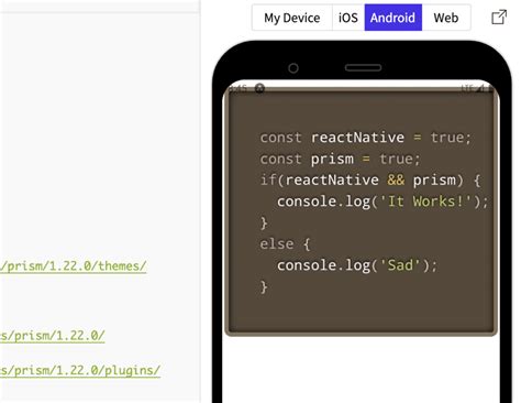 Learn How To Use PrismJS In React Native Dunebook