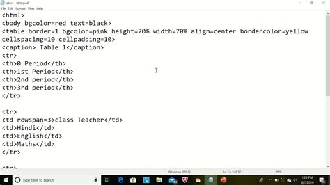 rowspan and colspan merge rows and columns table part 2 youtube