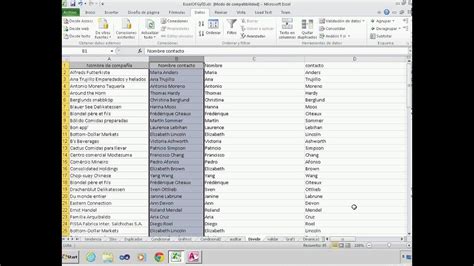 Dividir Y Concatenar Texto En Excel Youtube