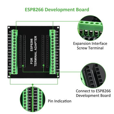 Mua 3 Pack Esp8266 Development Board Aideepen Esp8266 Breakout Board Gpio 1 Into 2 For Esp8266