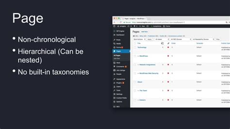 organizing content with custom post types and taxonomies pptx