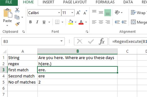 Regular Expression In Excel Vba Best Excel Tutorial