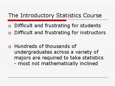 Teaching Statistics By Example Lisa M Sullivan Ph