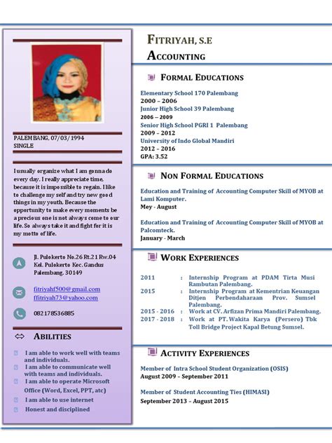 Cv Fitriyah Pdf Behavior Modification Learning