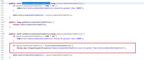 spring boot 2 0下 evictableidletimemillis 配置特殊情况下发生异常 · issue 2564