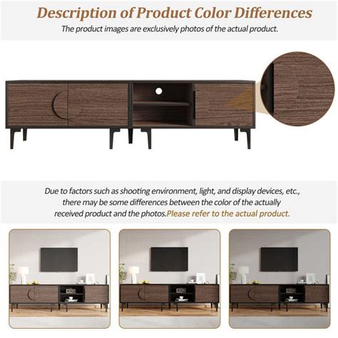 Meuble Tv Bas 180 Cm En Bois Pour Téléviseur De 80 Meuble Télé Salon
