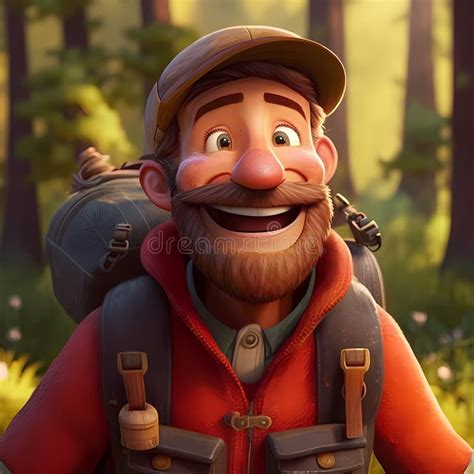 Man Adventurer Travel Stock Illustrations 1140 Man Adventurer Travel