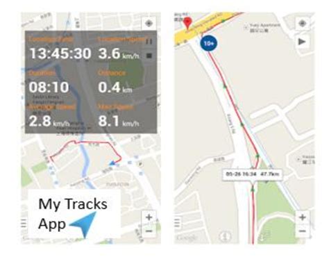 Screenshot Of The My Tracks App Own Elaboration Download Scientific
