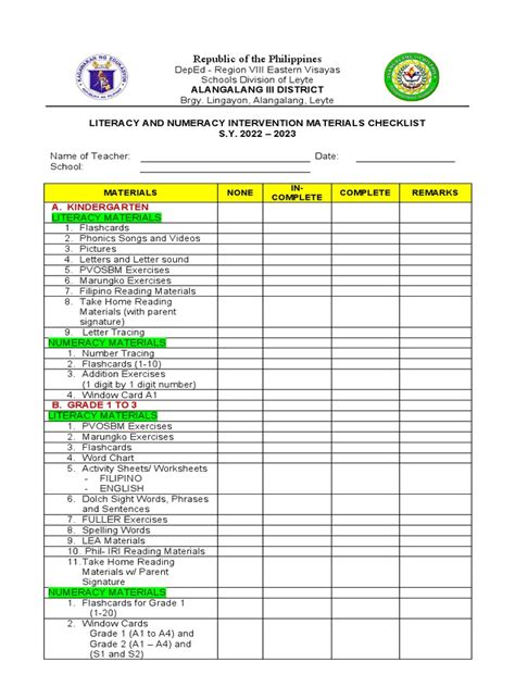Literacy And Numeracy Intervention Edited Pdf Cognitive Science Behavior Modification