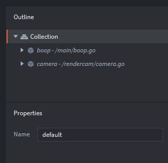 SOLVED Collection Proxy RenderCam Error Questions Defold Game Engine Forum