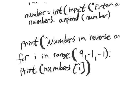 reverse the numbers entered write a program that reads ten integers
