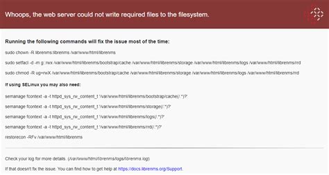 Cant Connect To Web Ui Help Librenms Community