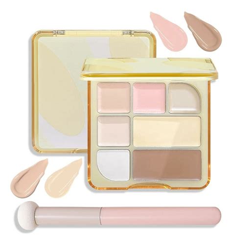 6가지 색상 컨실러 컨투어 팔레트 보정 메이크업 6 In 1 컨투어링 파운데이션 크림 03 130065 티몬