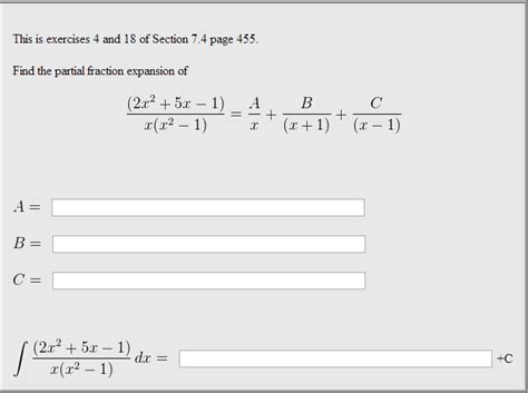 Solved This Is Exercises 4 And 18 Of Section 7 4 Page 455 Chegg Com