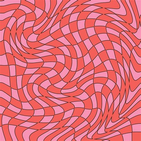 Premium Vector Checkered Background With Distorted Squares Trippy