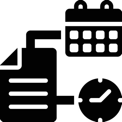 Date Time Values Glyph Solid Icon 60576562 Vector Art At Vecteezy