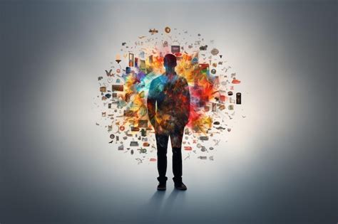 Premium Photo Abstract Visualization Of A Persons Silhouette