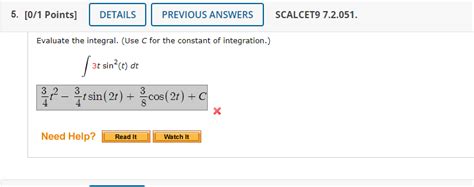 Struggling With This Trig Intergral R Calculus