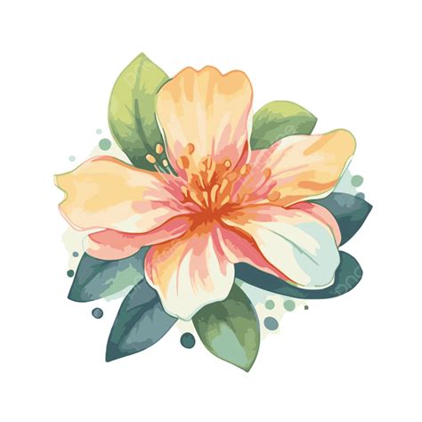 Peach Flowers Clipart At Evan Olsen Blog