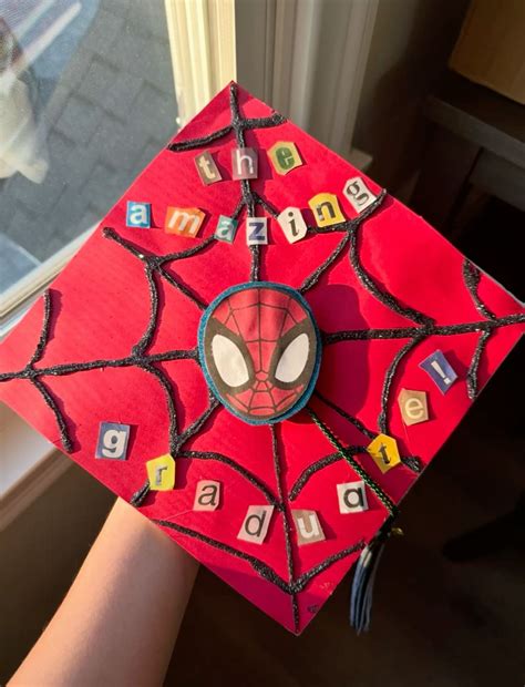 Spider Man Grad Cap Graduation Cap Decoration Diy Cap Decorations