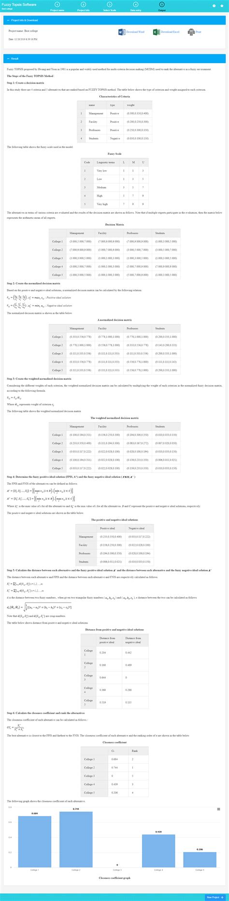 Fuzzy Topsis Software Steps