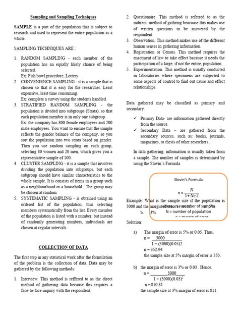 Worksheet 4 2a Sampling And Sampling Techniques Pdf Sampling
