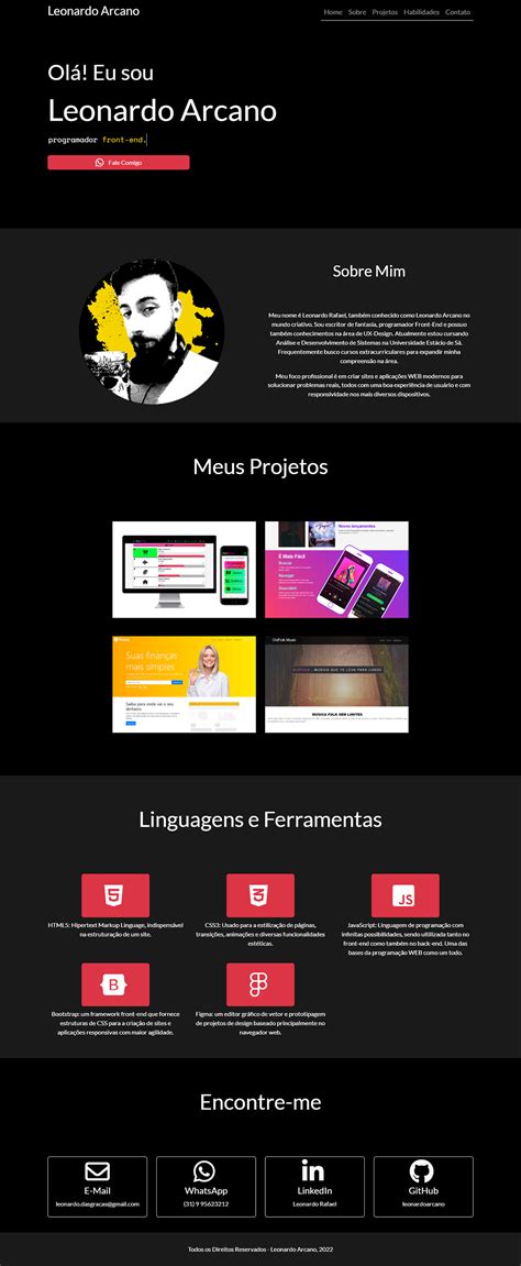 Front End Developer Portfolio Site On Behance Front End Developer Portfolio Site On Behance