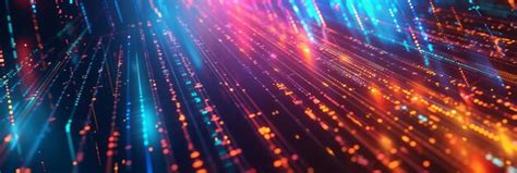 Big Data Analysis Abstract Background Illustrating A Neonlit Matrix Of Data With Premium Ai