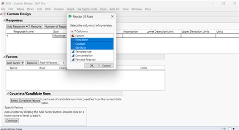 Covariate As A Designing Factors Jmp User Community