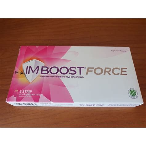 Vitamin Imboost Force Contains 30 Tablets 1 Box Shopee Philippines