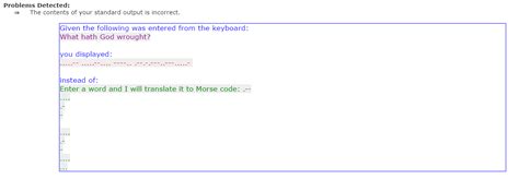 Solved 1017 Morse Code Converter C Please Fix My