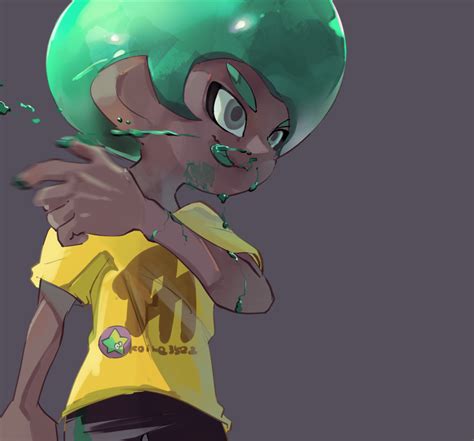 Octoling Player Character And Octoling Boy Splatoon Drawn By