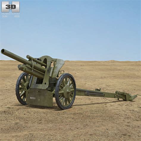 10.5 cm leFH 18 3D model - Military on Hum3D