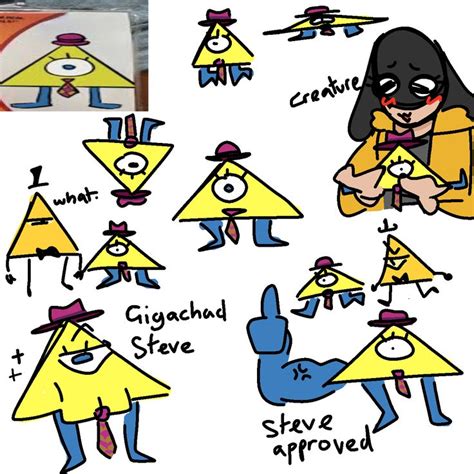 Pyramid Steve Gravity Falls Bill Gravity Falls Art Gravity Falls