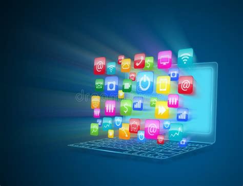 Internet Communication And Cloud Computing Stock Illustration Illustration Of Messaging