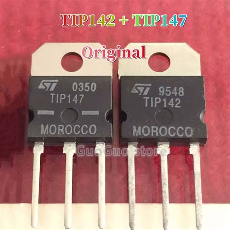 1pairs Original Tip142 Tip147 To 218 Audio Power Amplifier Transistor New Original Shopee