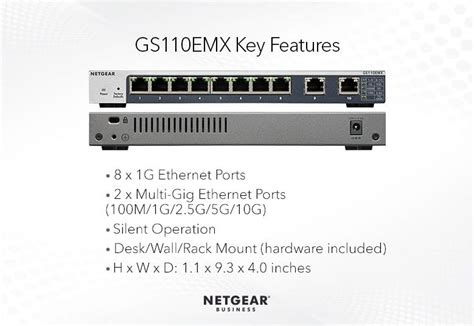 Plus Switches Gs Emx Netgear