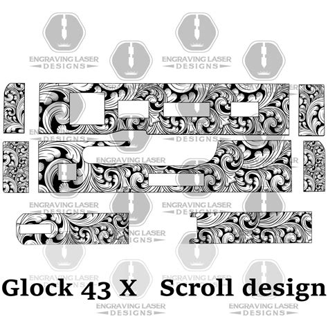 This Engraving Laser Glock 43 X Scroll Design Inspire Uplift