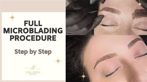 FULL MICROBLADING PROCEDURE STEP BY STEP Microblading Procedure Brow Kit