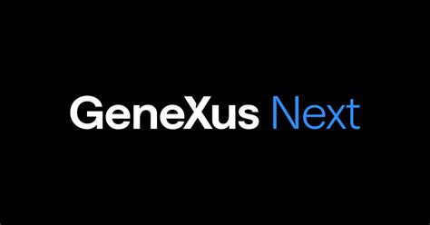 Genexus Next The Ai Powered Enterprise Low Code Platform