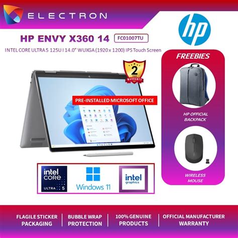 Hp Envy X Fc Tu Wuxga Touch In Laptop Meteor Silver