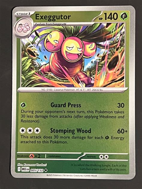005 132 Exeggutor Pokémon Mega Evolution Base Uncommon Reverse Jarvvos